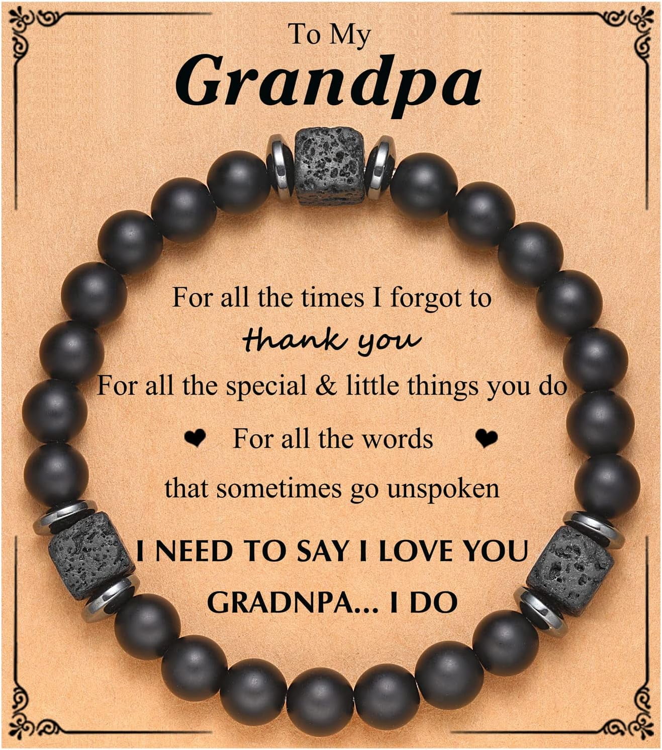 To My Husband, Boyfriend, Son, Grandson, Dad, Grandpa, Papa, Daddy ...