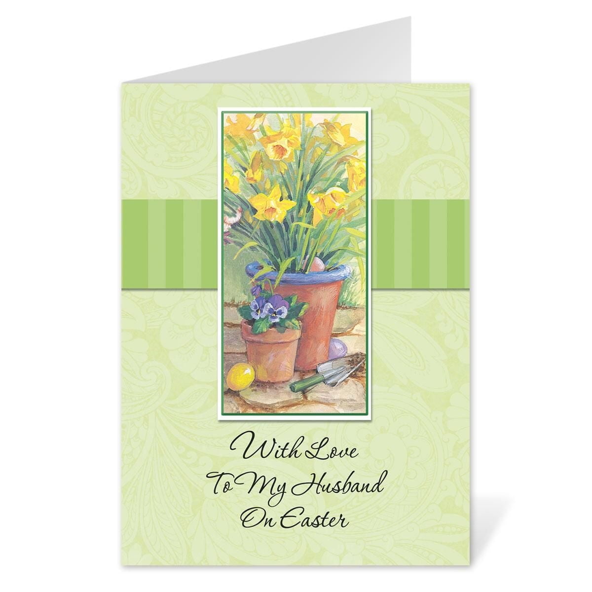 To My Husband Easter Card- 5" x 7" Happy Easter Greeting Card for ...