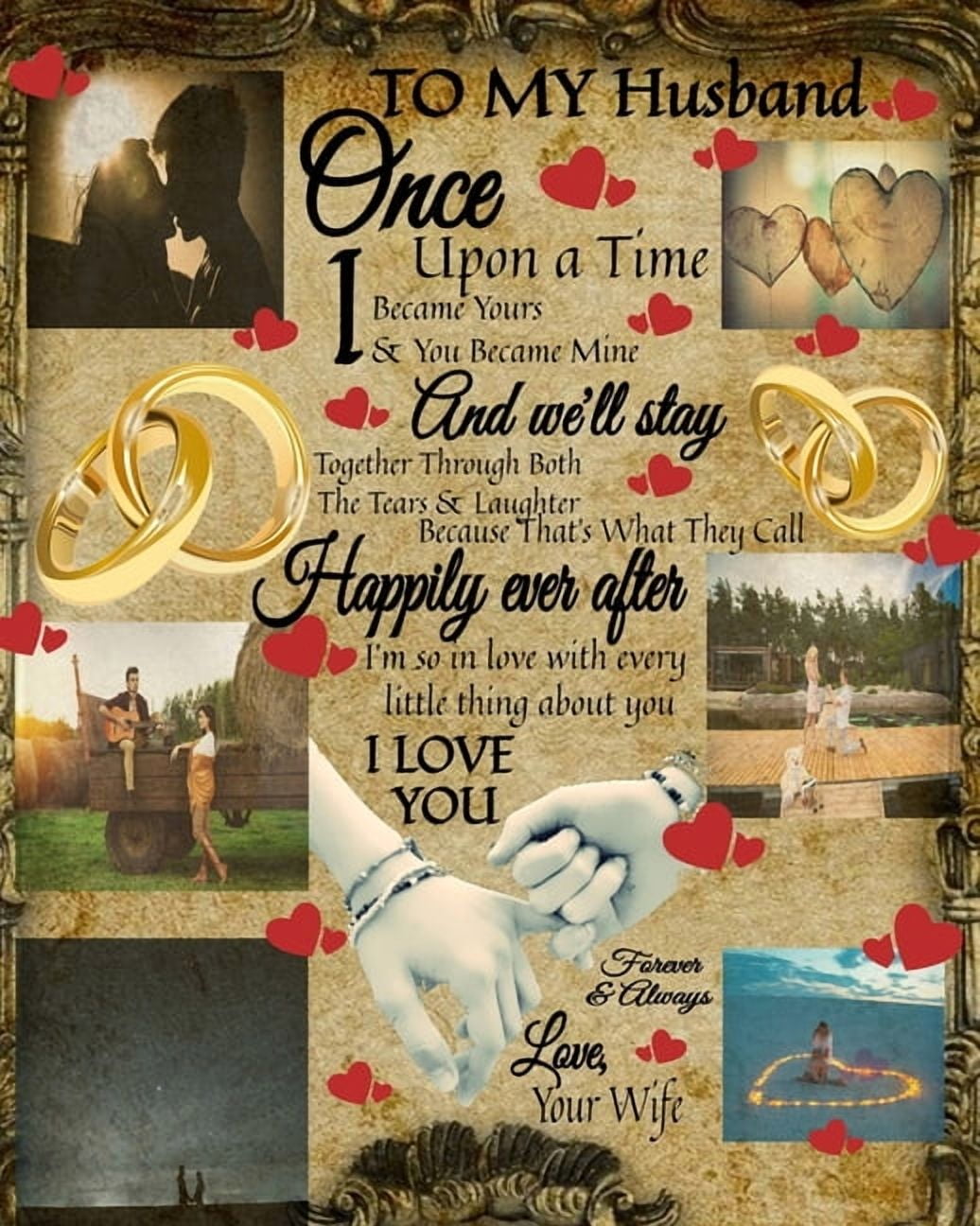 To My Husband Once Upon A Time I Became Yours & You Became Mine And We ...