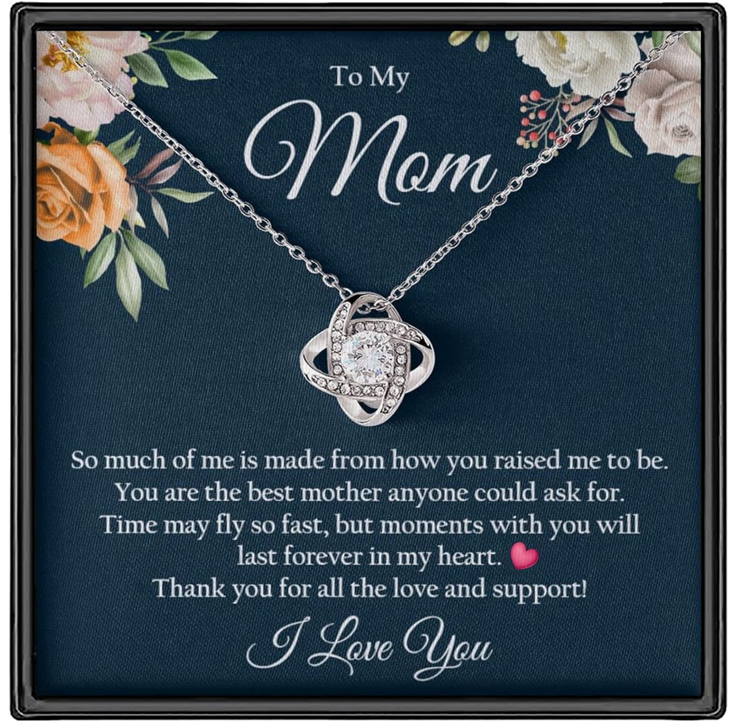 To My Mom Necklace - Mom Birthday Ideas From Daughter Or Son - Unique ...