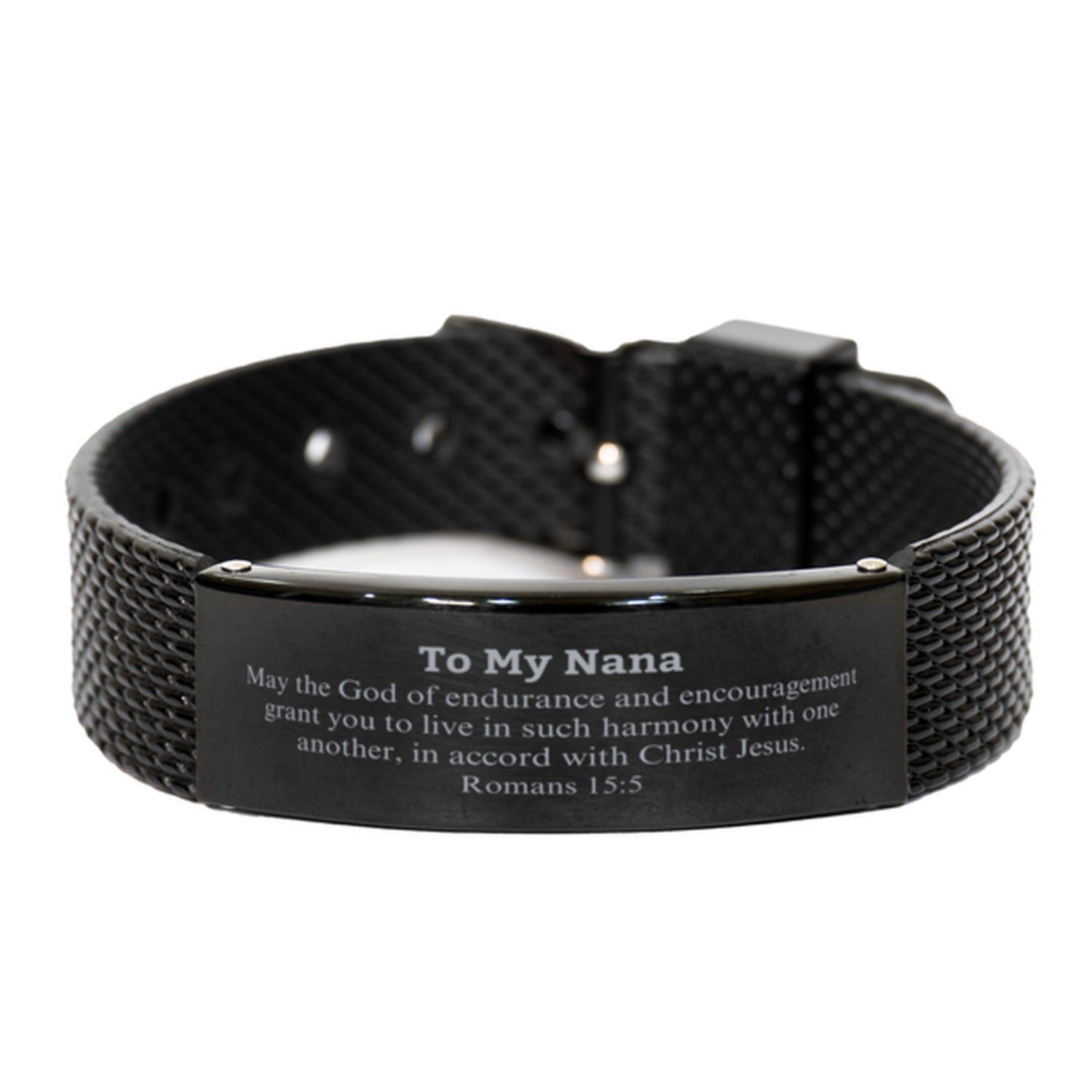 To My Nana Gifts, May the God of endurance, Bible Verse Scripture Black ...