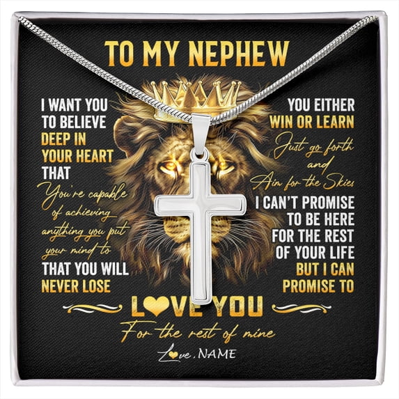 To My Nephew From Aunt Auntie Uncle You Will Never Lose Lion Nephew ...