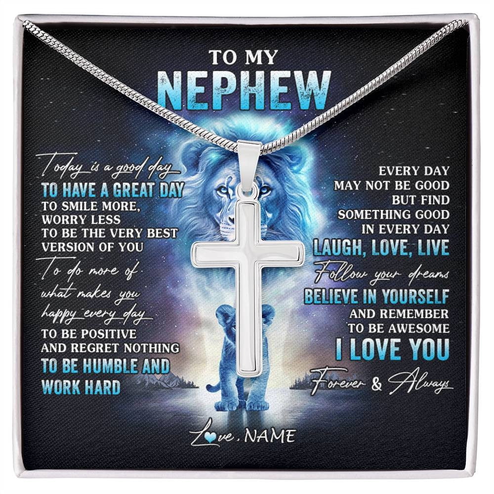 To My Nephew Lion From Uncle Every Day Laugh Love Live Nephew Jewelry ...