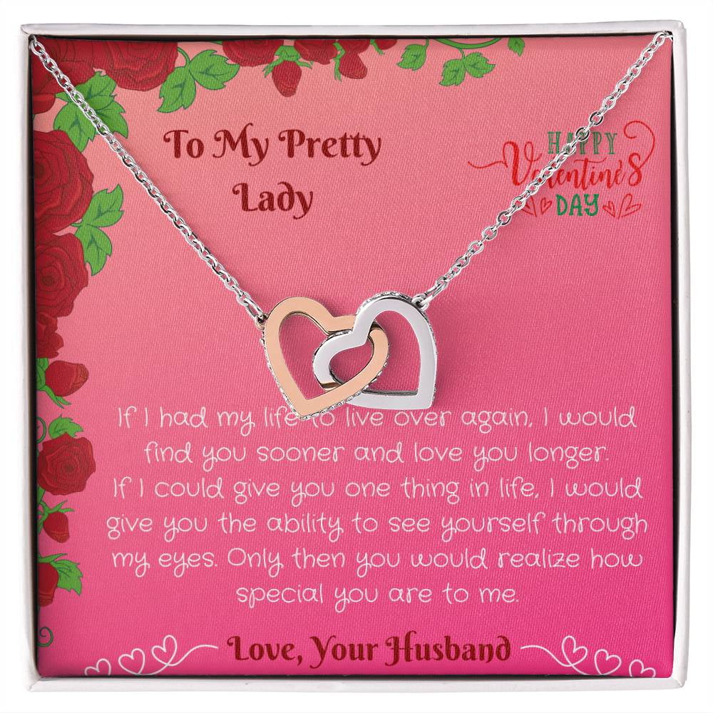 To My Preety Lady- You Are Special To Me, Interlocking Hearts Necklace ...
