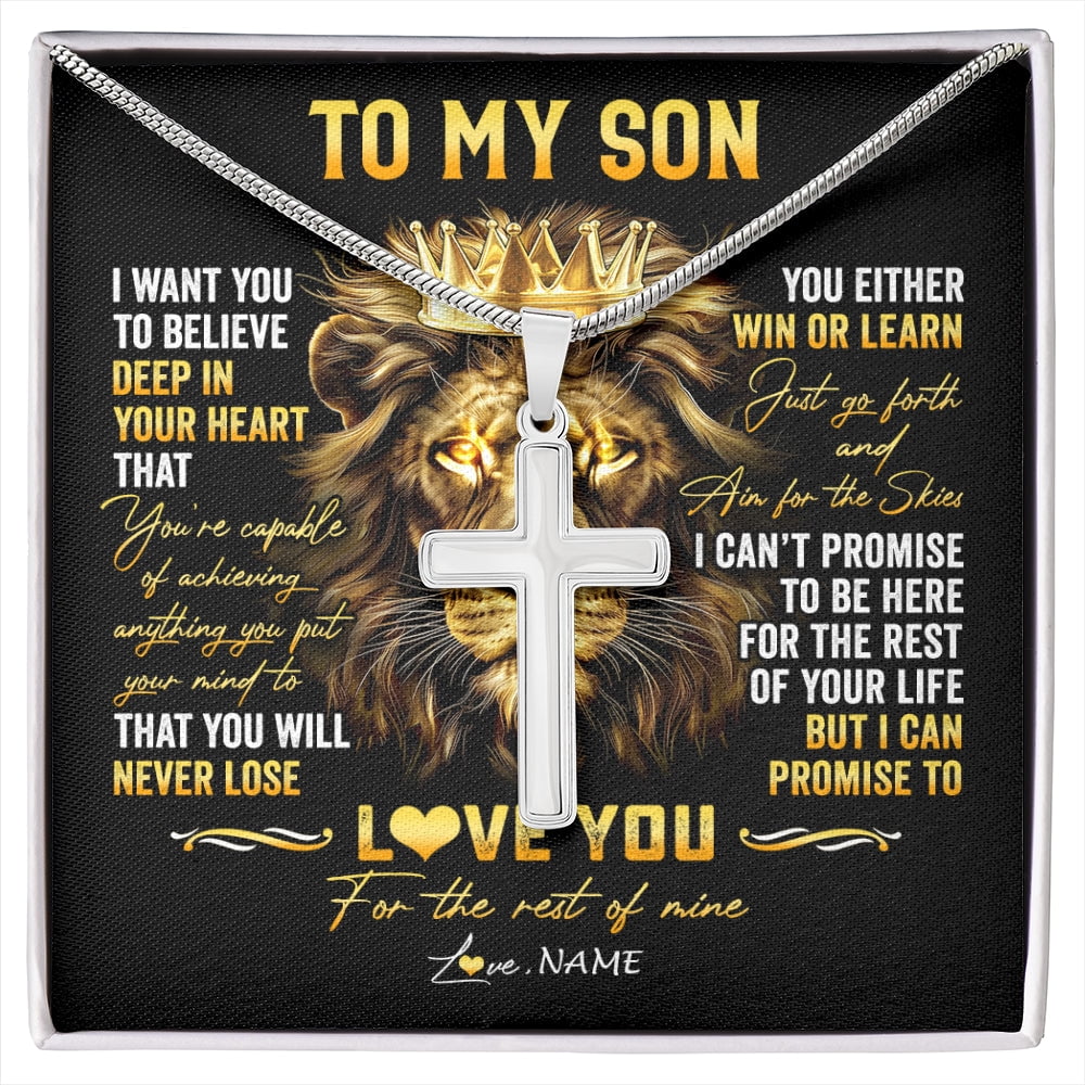 To My Son From Mom Dad Mother Father You Will Never Lose Lion Son ...