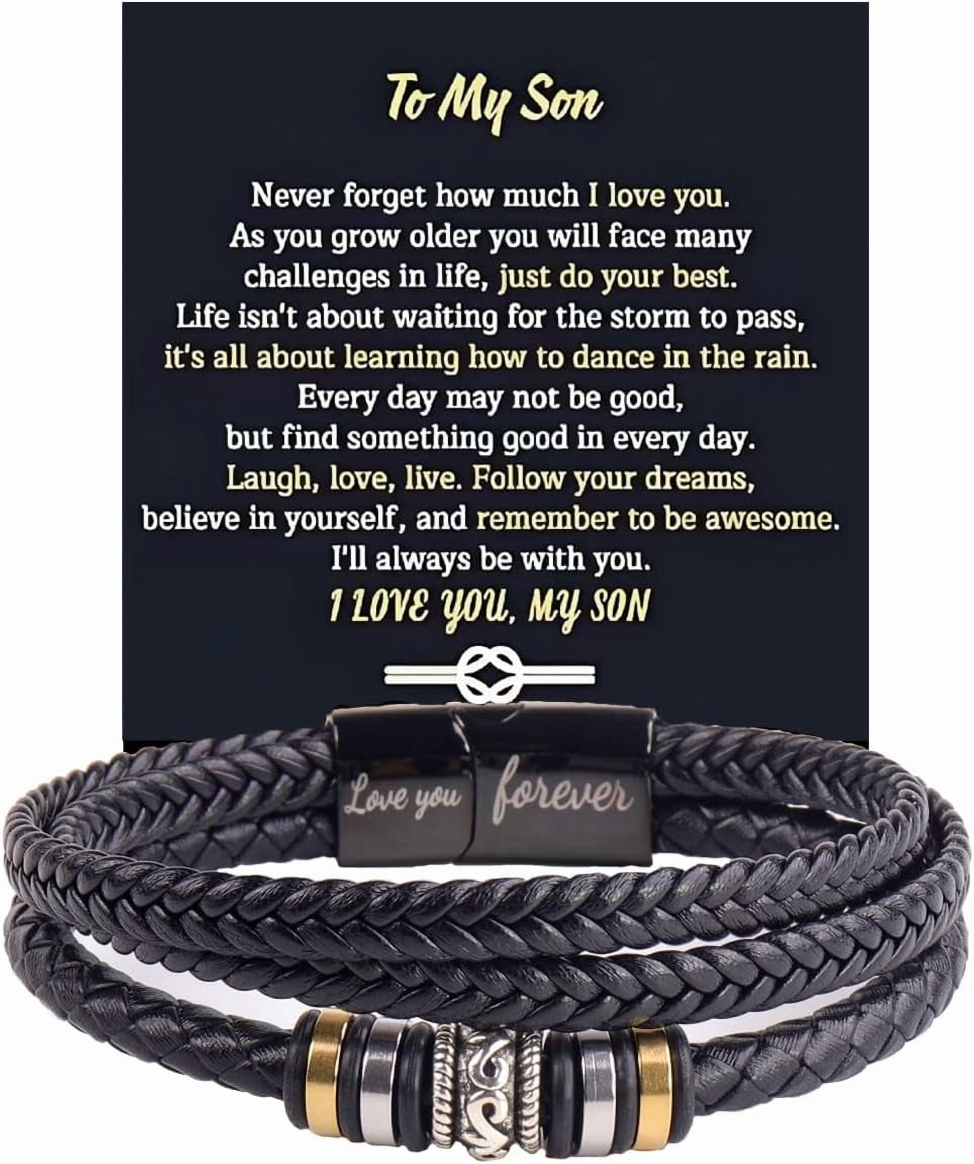 To My Son Grandson Bracelet From Mom Grandma, Infinity Knot Love You ...