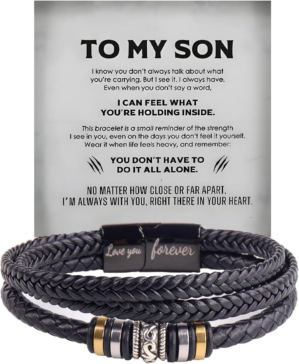 To My Son Grandson Bracelet From Mom Grandma, Infinity Knot Love You ...