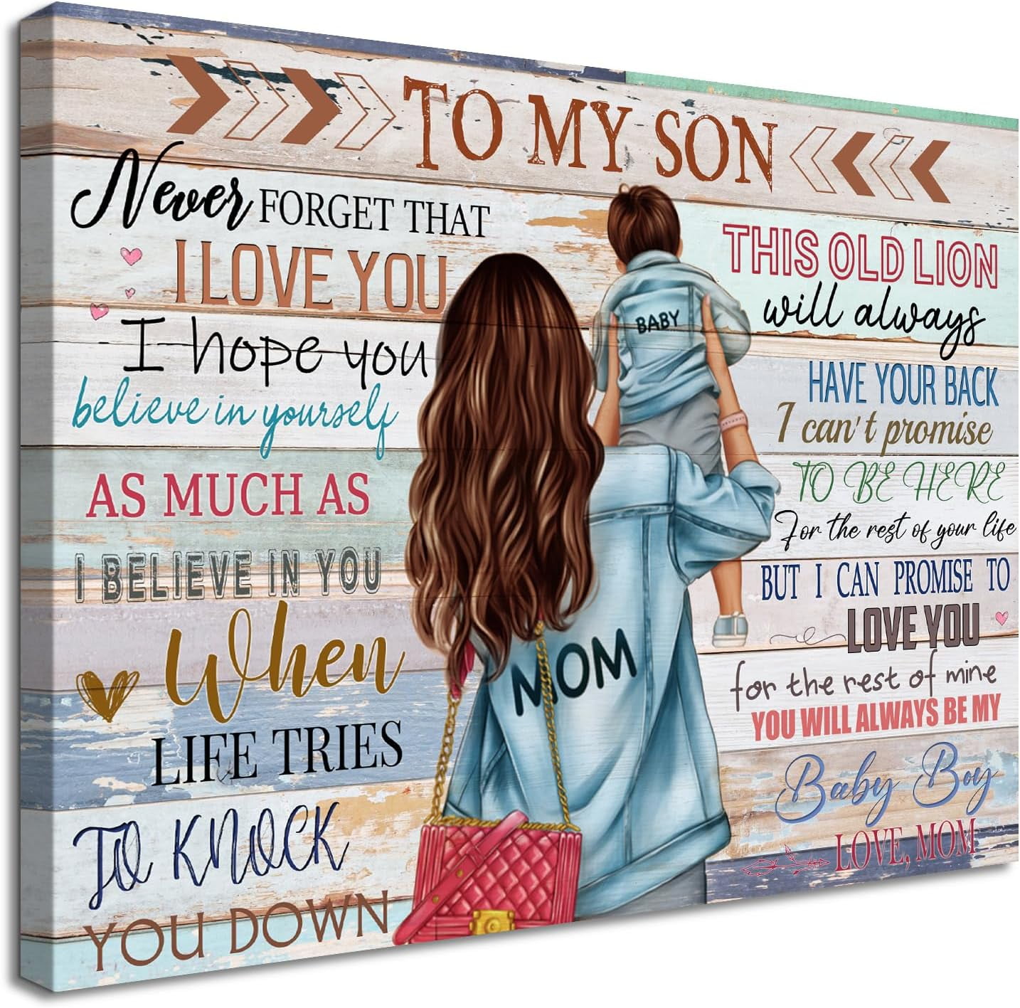 To My Son Never Forget I Love You Be Love from Mom Inspirational Words ...