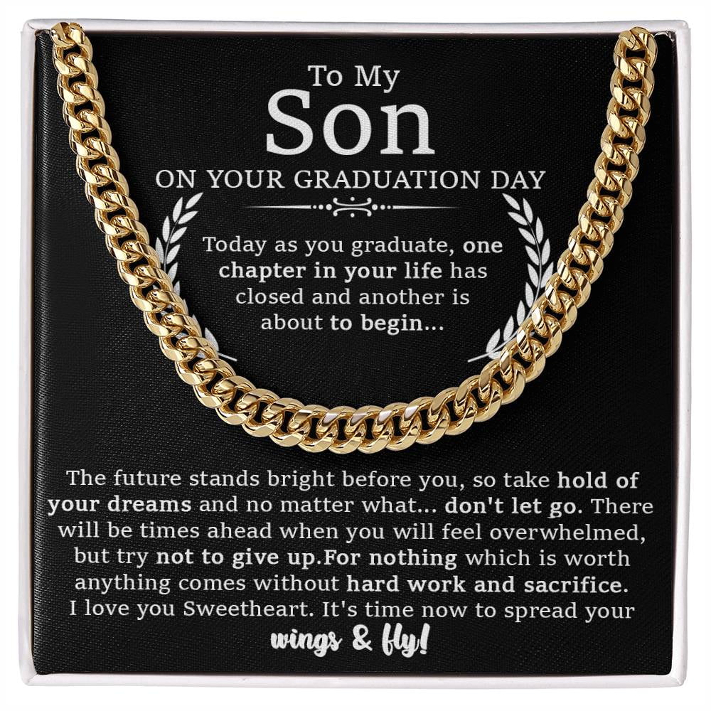 To My Son on Your Graduation Day Necklace, Graduation Gift for Him ...
