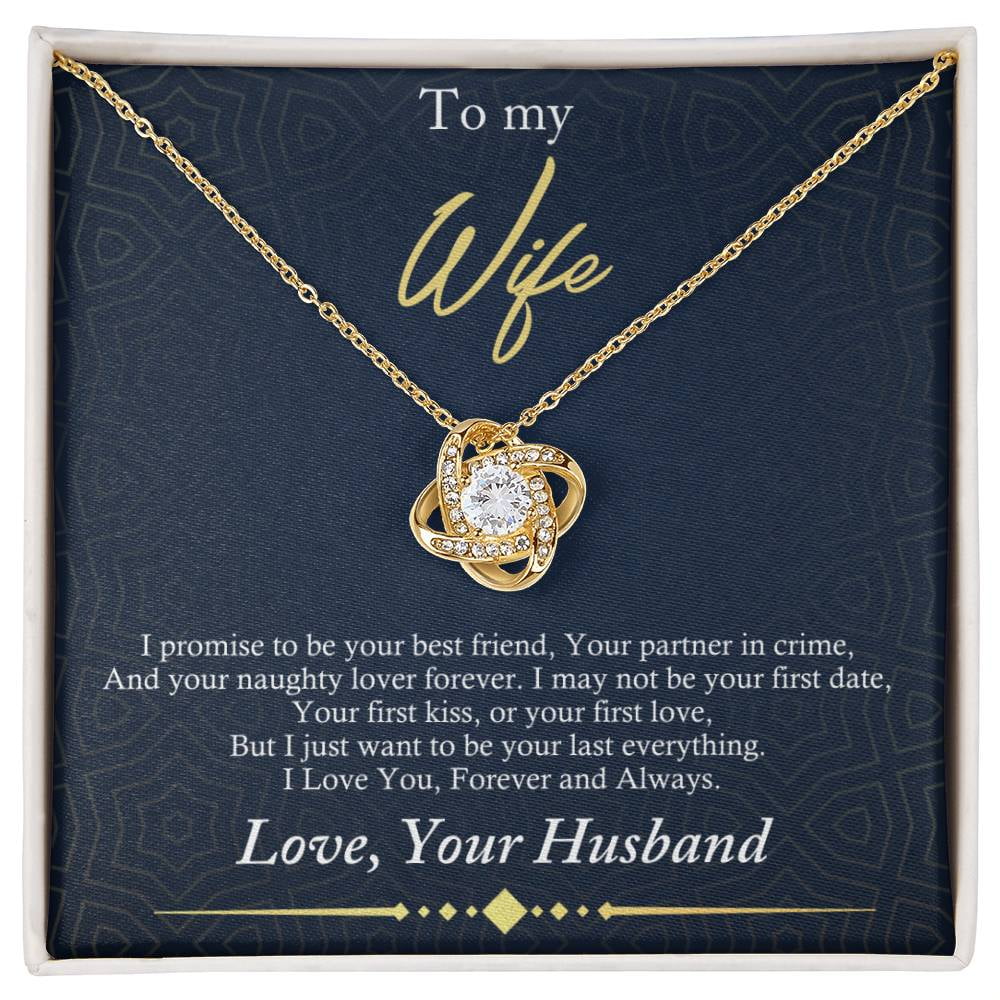 To My Wife - Forever & Always - Love Knot Necklace - Gift Box Included ...