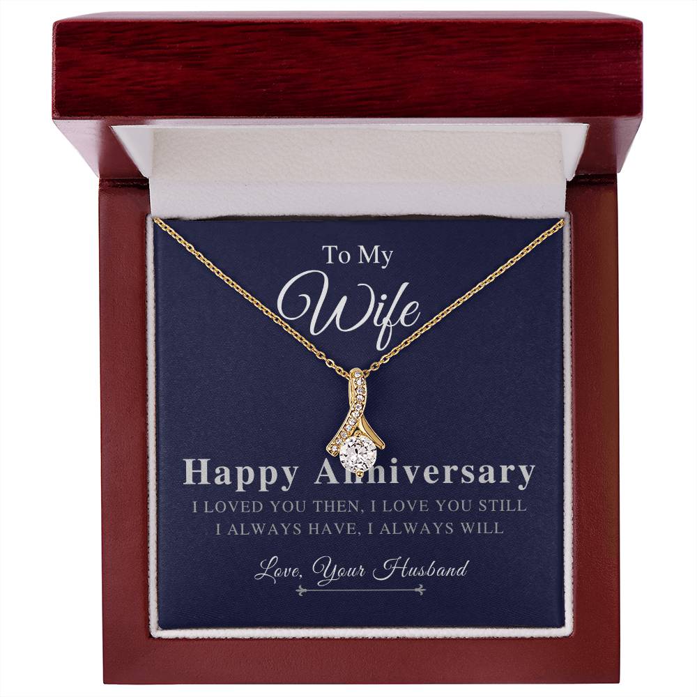To My Wife - Happy Anniversary - Allure Necklace, Alluring Beauty ...