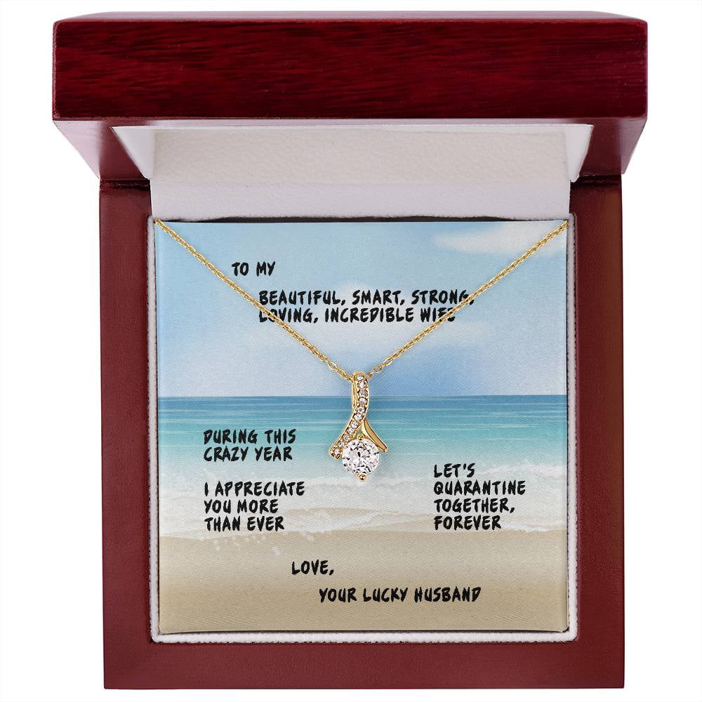To My Wife - I appreciate you more than ever - Beauty Necklace, Alluring Beauty Necklace, 14k ...