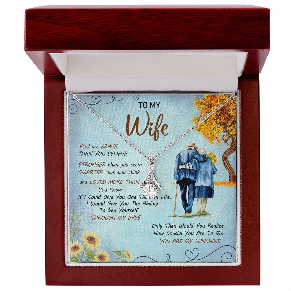 To My Wife Mother's Day Message Card Gift From Husband, Alluring Beauty ...