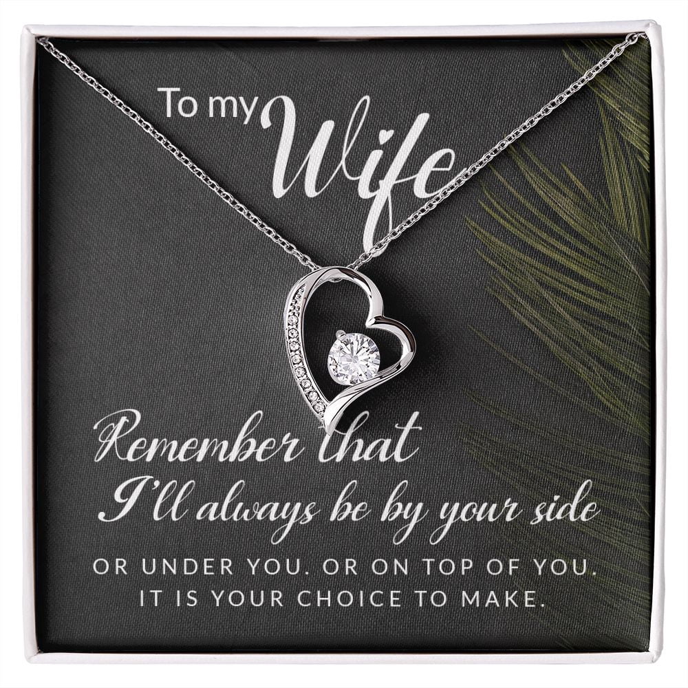 To My Wife Remember That I'll Always Forever Necklace w Message Card ...