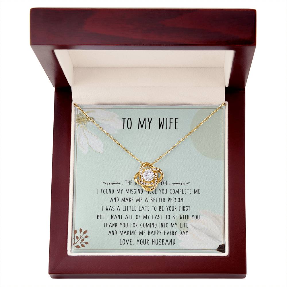 To My Wife You're My Missing Piece Message Card From Husband - Love ...