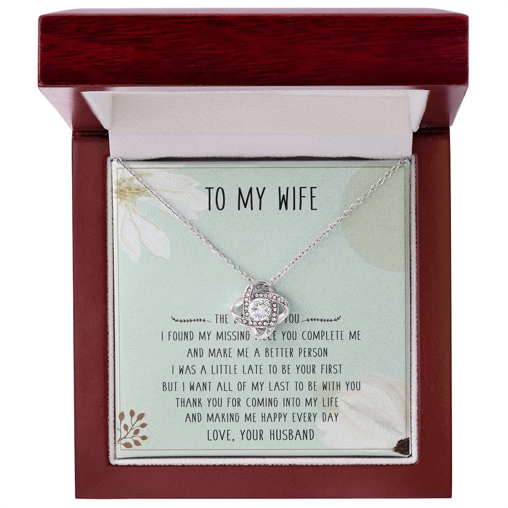 To My Wife You're My Missing Piece Message Card From Husband - Love ...