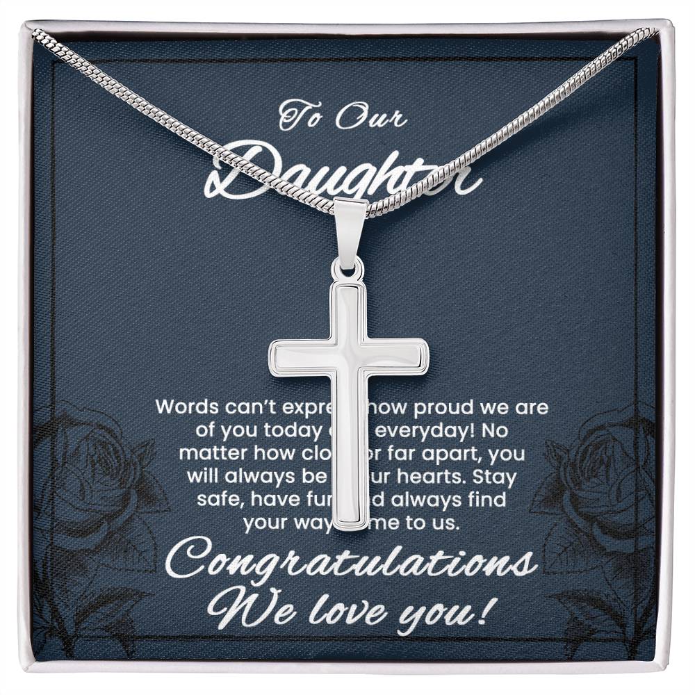 To Our Daughter, Congratulations, We Love You - Cross with luxury box ...