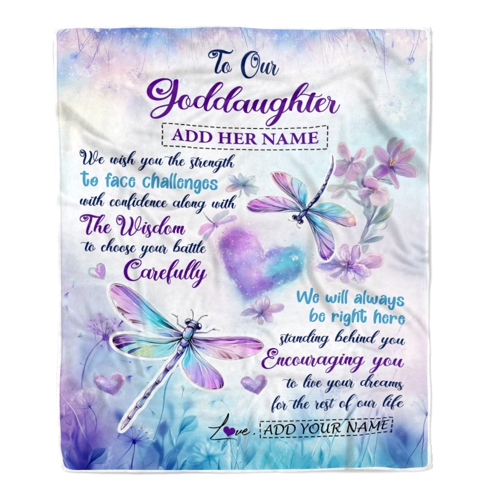To Our Goddaughter Blanket From Godmother Always Be Right Here ...