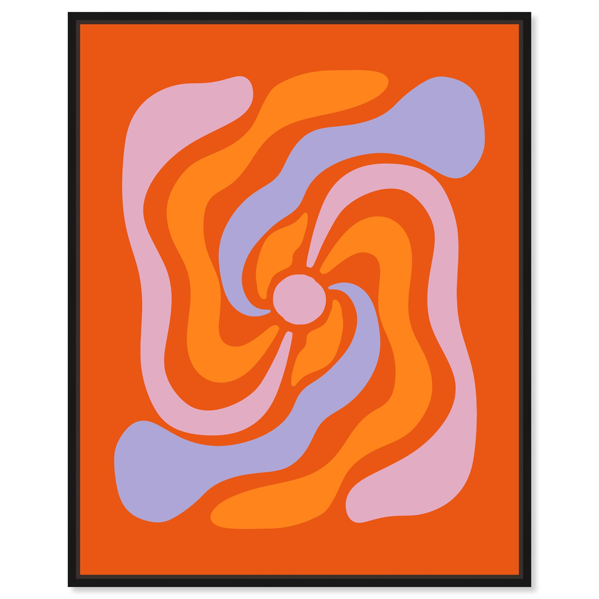 To Paste the Petals Canvas Trendy Retro Posters by Art Remedy, Black ...