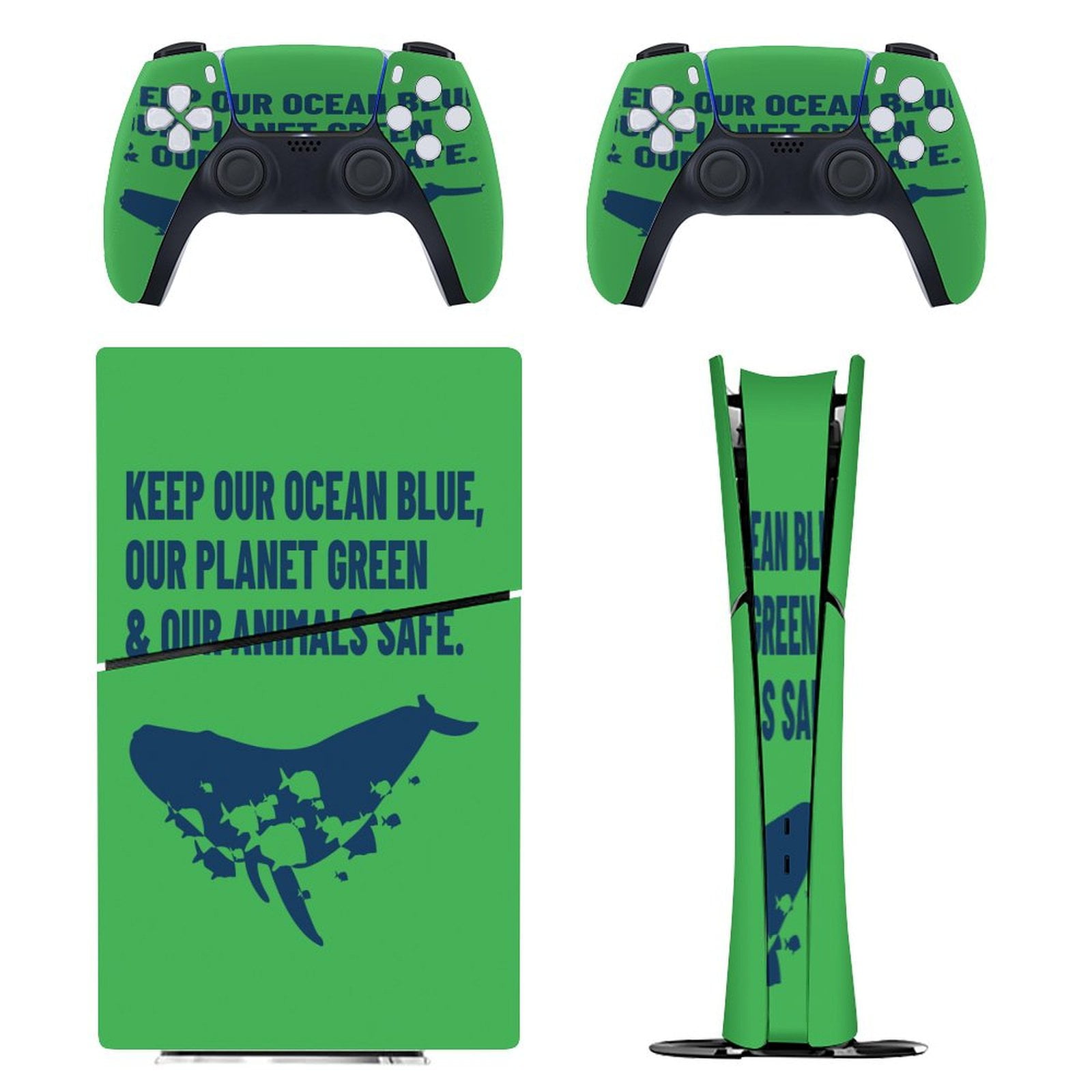 To Protect The Environment Whale PS5/PS5 Slim Digital Disc Skin Sticker ...