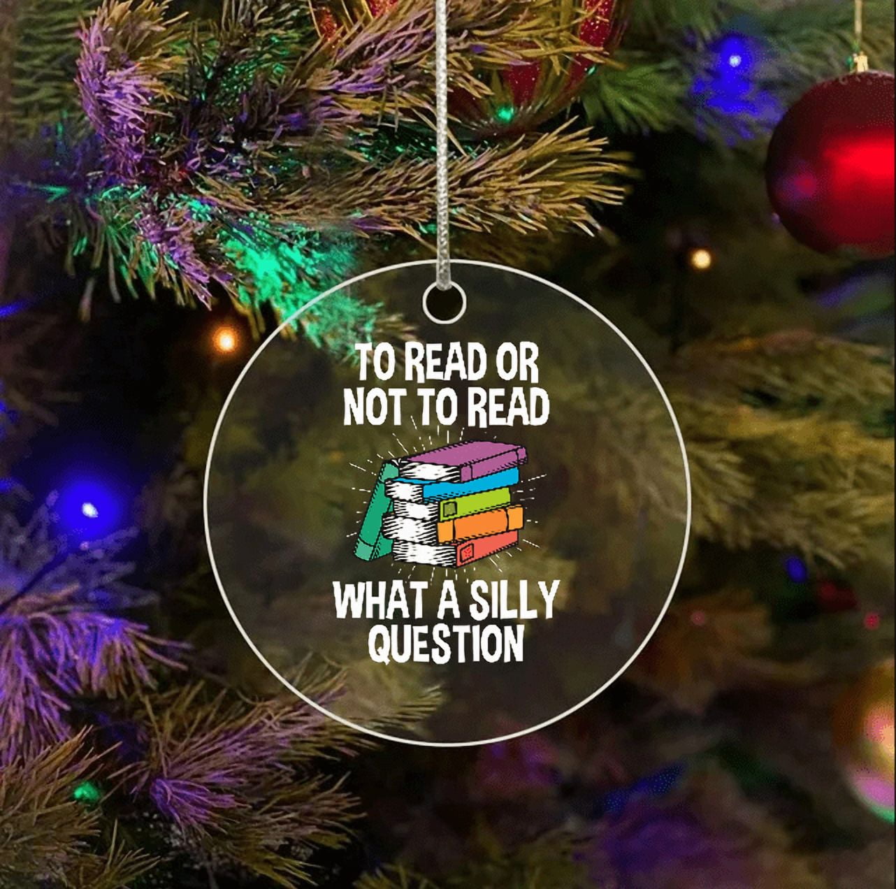 To Read Or Not To Read Books Or Not To Read Books Ornament, Home ...