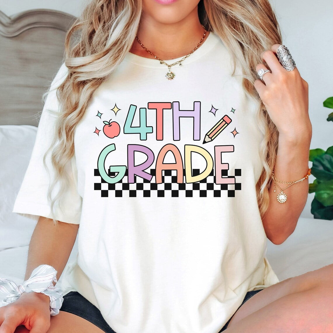 To School Shirt, 4Th Grade Team, Grade Level Shirts - Walmart.com