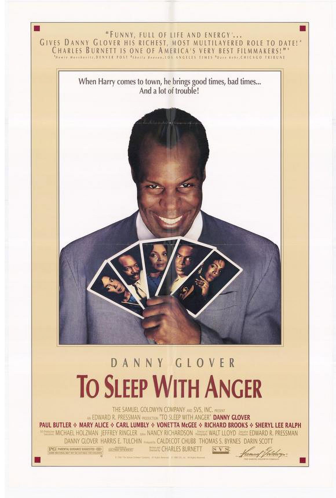 To Sleep With Anger - movie POSTER (Style A) (27" x 40") (1990 ...