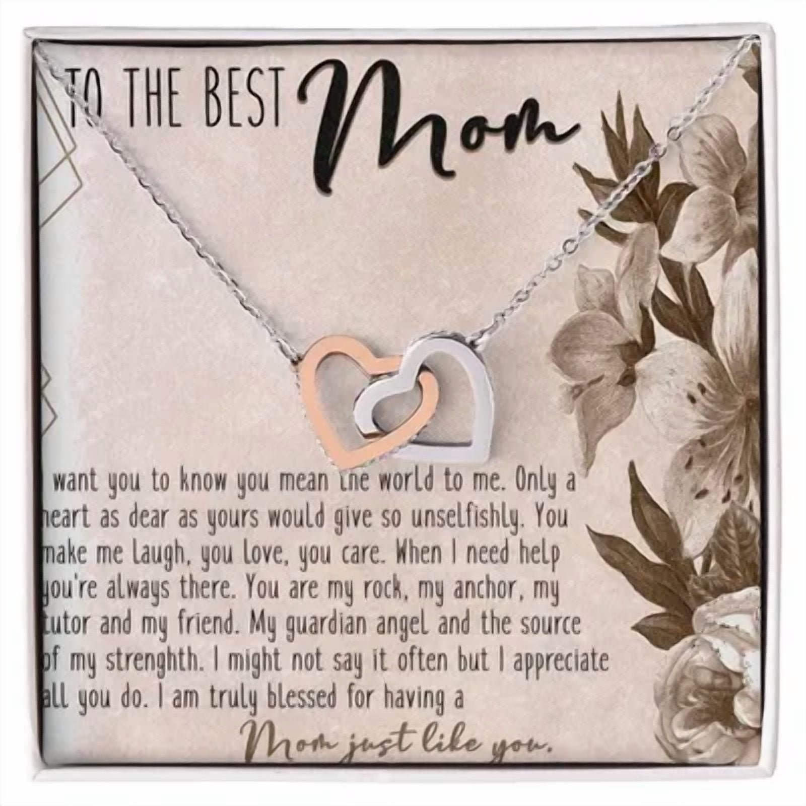 To The Best Mom Message Card, A Loving Keepsake From Mom, Perfect For ...