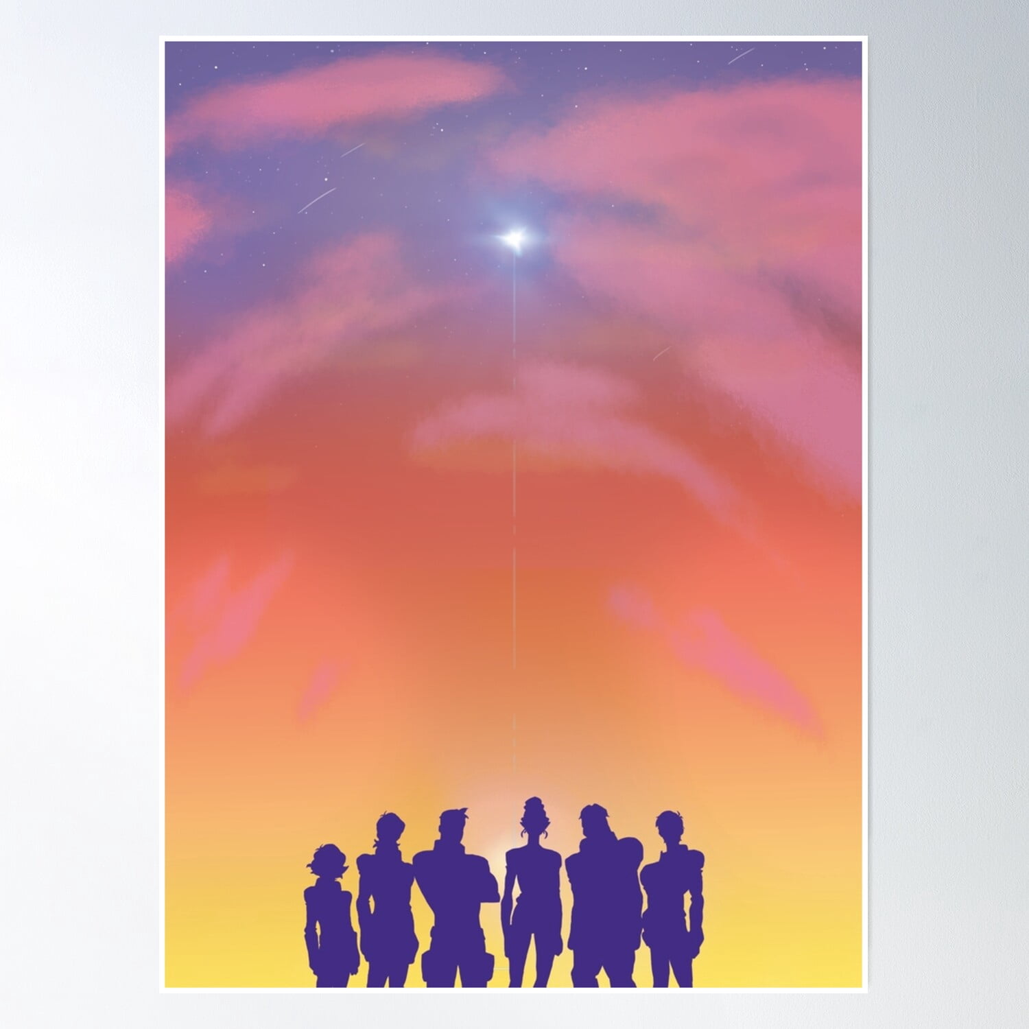 To The Future | Voltron Poster Wall Art, Modern Wall Decor, 12x18 ...