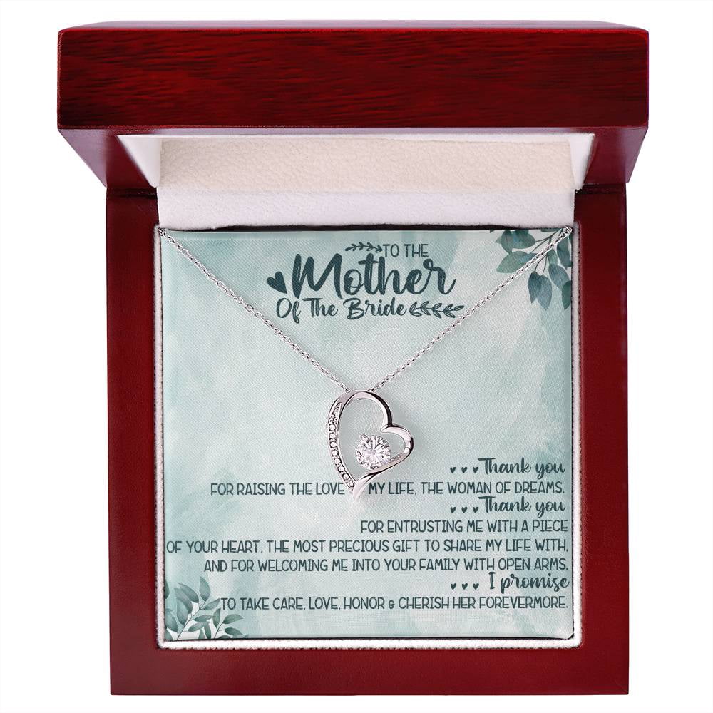 To The Mother Of The Bride Message Card - Forever Love Necklace - 14k ...