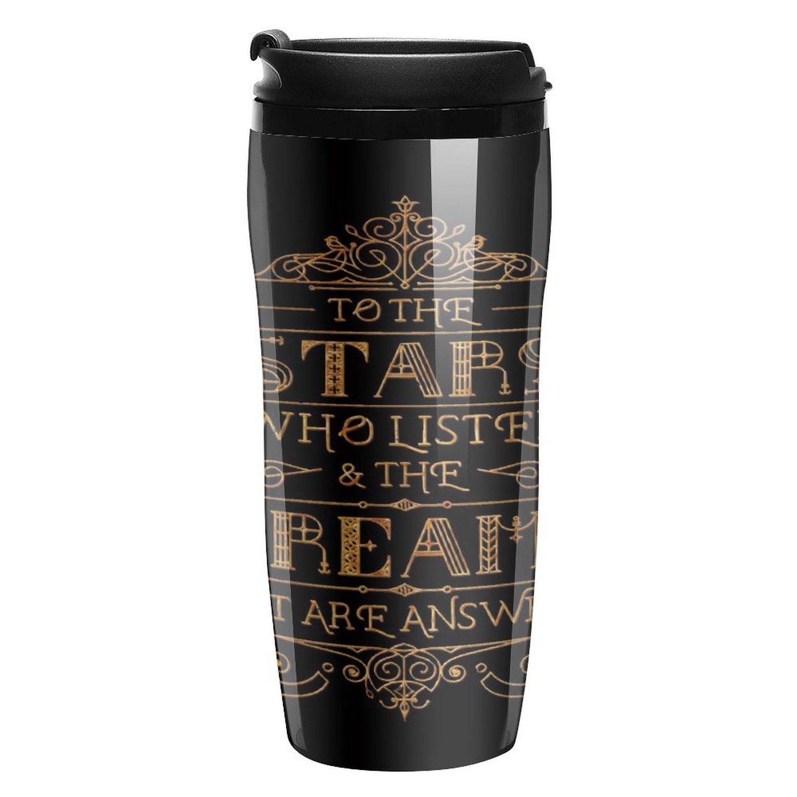 To The Stars Who Listen Double Walled Coffee Cup Plastic Water Bottle ...