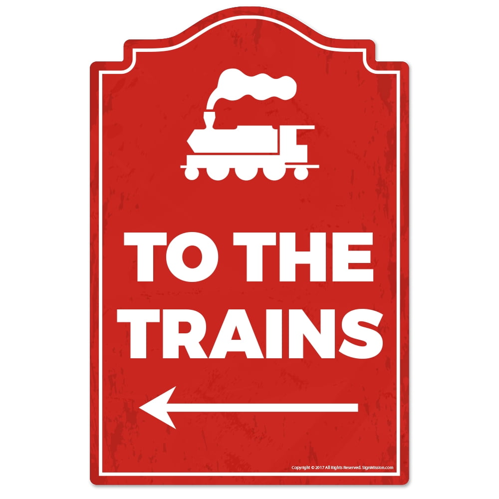 To The Trains [3 Pack] of Vinyl Decal Stickers | Indoor/Outdoor | Funny ...