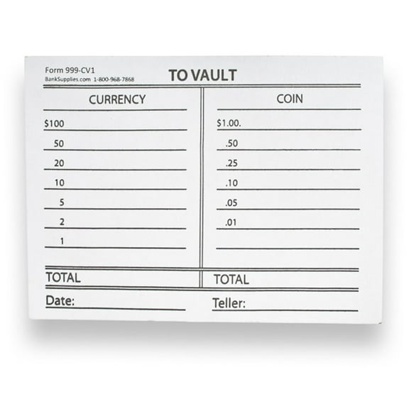 Order Deposit Slips