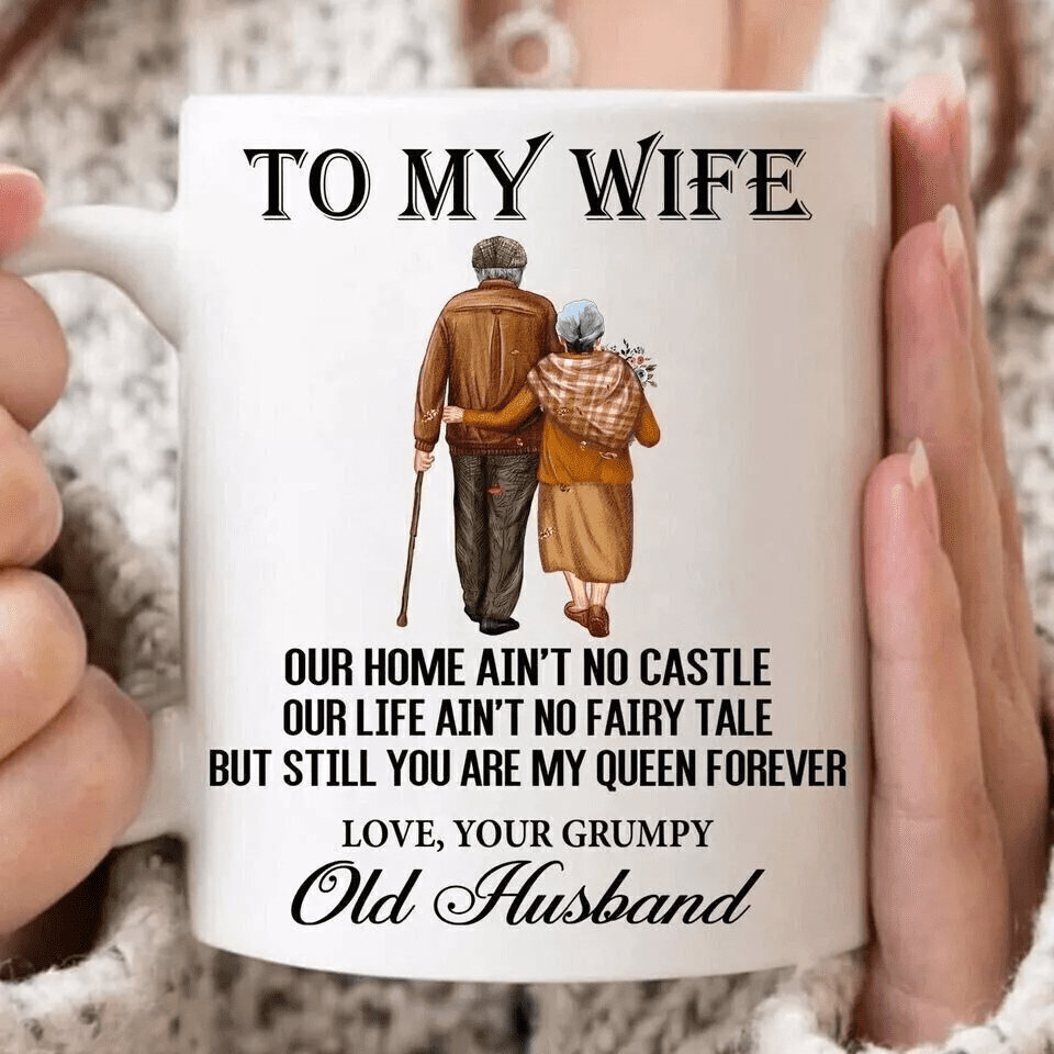 To Wife Mug | Couple Mug | You Are My Queen Forever Mug | Grumpy ...