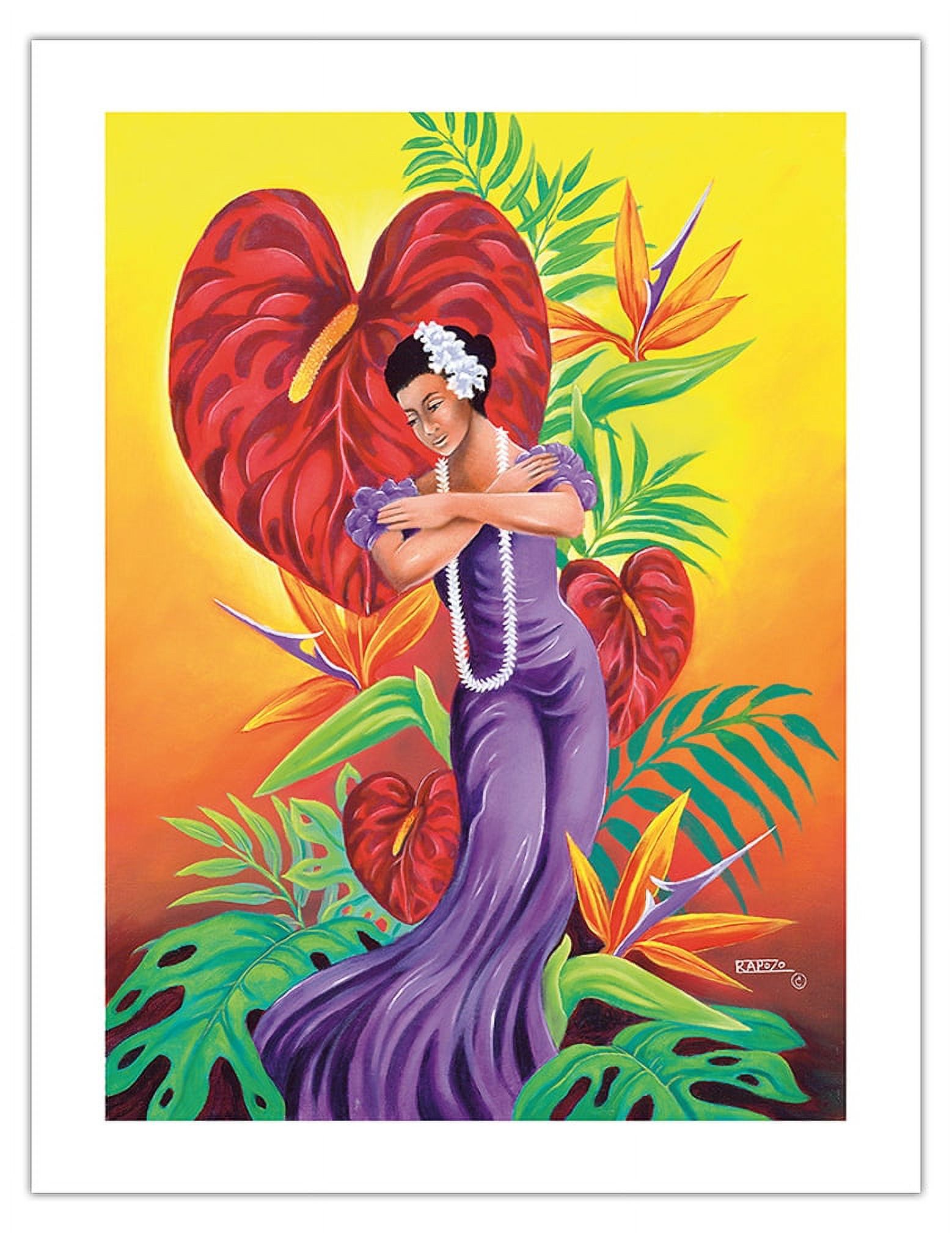 To You Sweetheart - Hawaiian Hula Dancer - From an Original Color ...