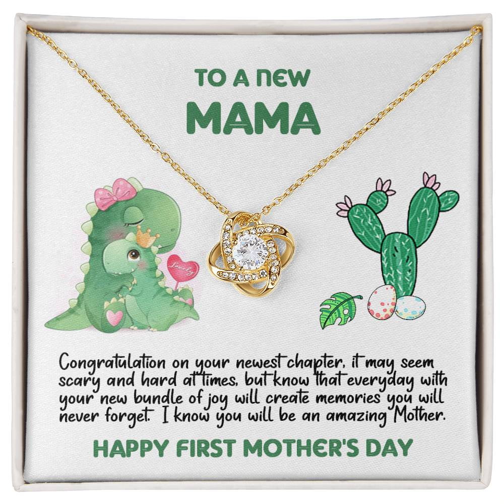To a new Mama - I know you will be an amazing Mother - Mother's Day Gift - Love Knot Necklace ...