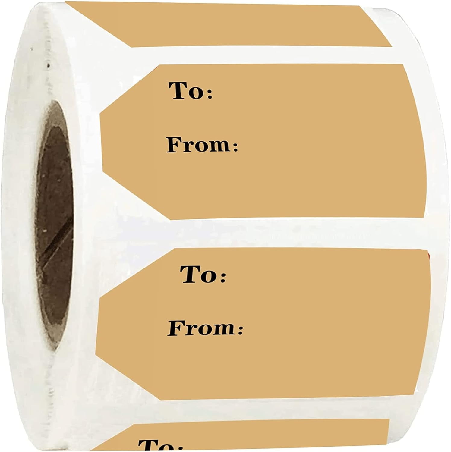 To and From Gift Tags Stickers 1x2inch Natural Brown Kraft Holiday ...