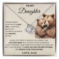 Daughter Love knot Necklace, Gift from Dad - Walmart.com