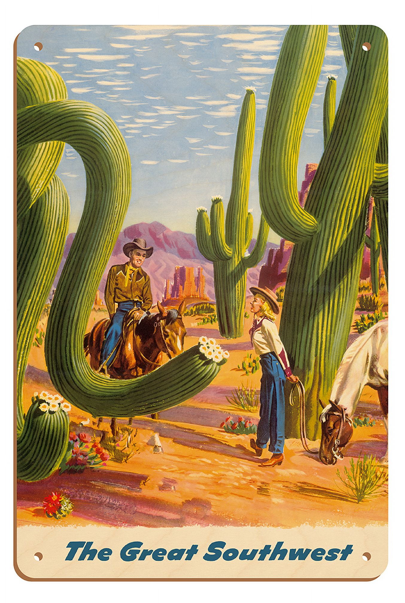 To the Great Southwest - Vintage Travel Poster by Frank Soltesz c.1950s ...