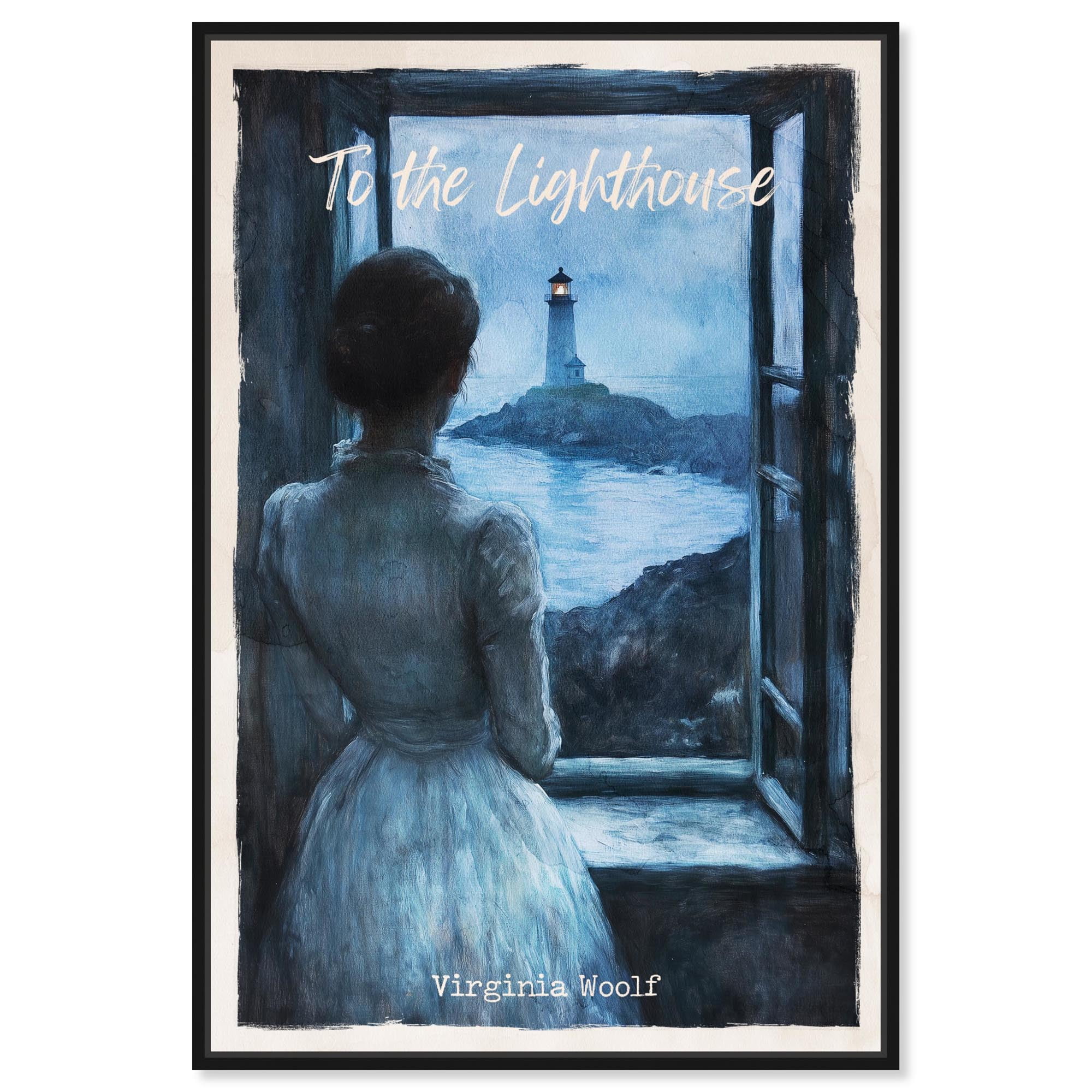 To the Lighthouse Canvas Famous Books Posters by Art Remedy, Black ...