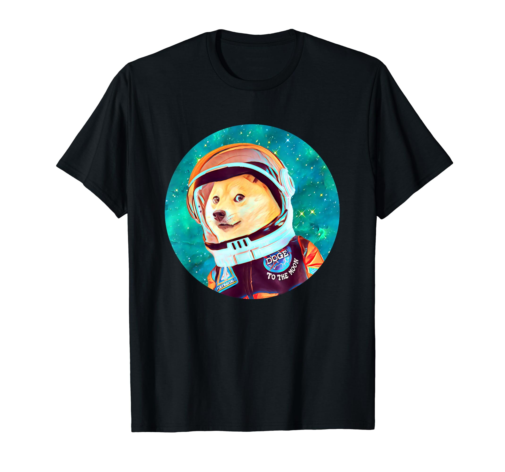 To the Moon Doge Astronaut: Crypto Dogecoin Shiba Inu Meme T-Shirt ...