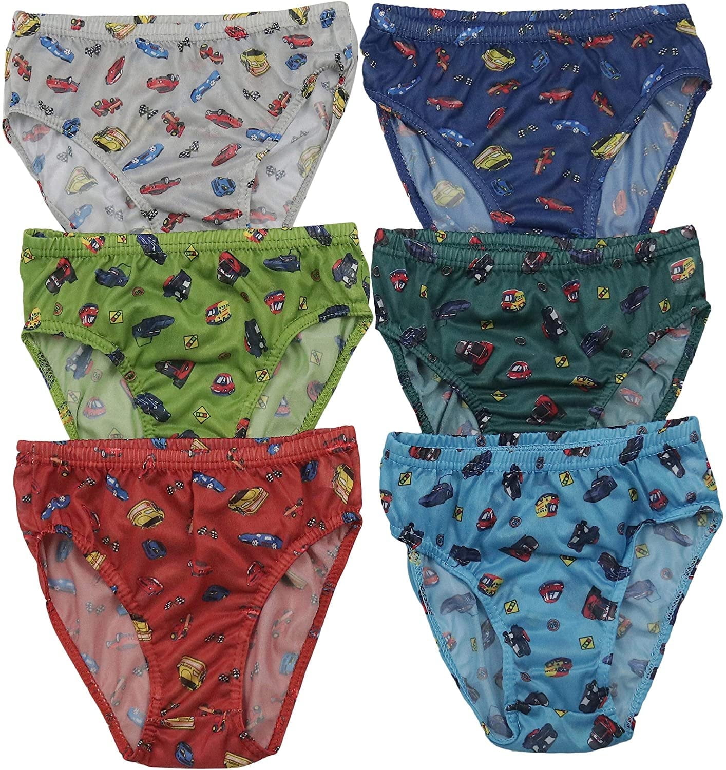 ToBeInStyle Boy's Pack of 6 Briefs - Cars Briefs - XL - Walmart.com