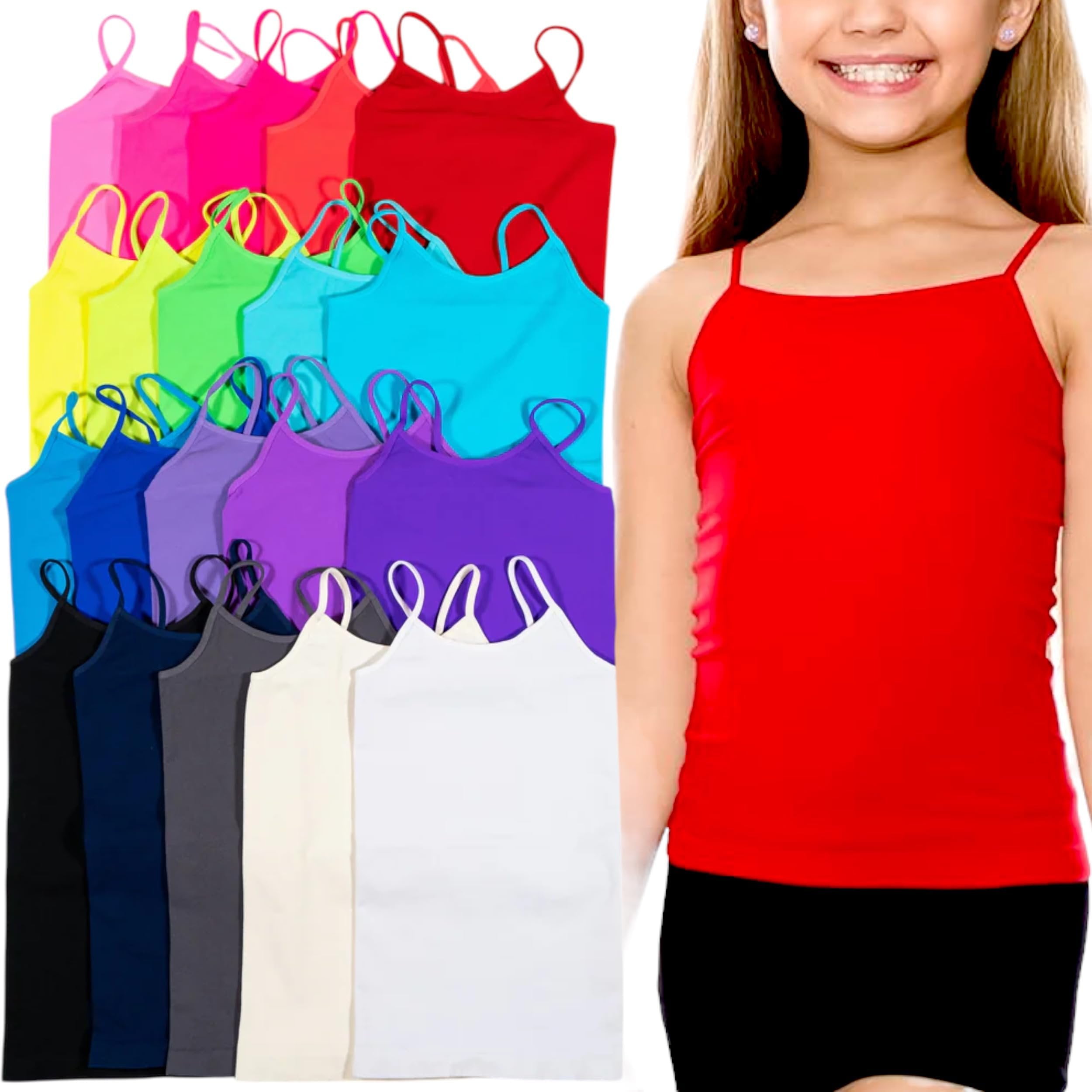 ToBeInStyle Girl's Pack of 2 Randomly Selected Cami Style Tank Tops ...