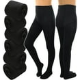 ToBeInStyle Girls' Opaque Colored Assorted Warm Winter Tights - Pack of ...