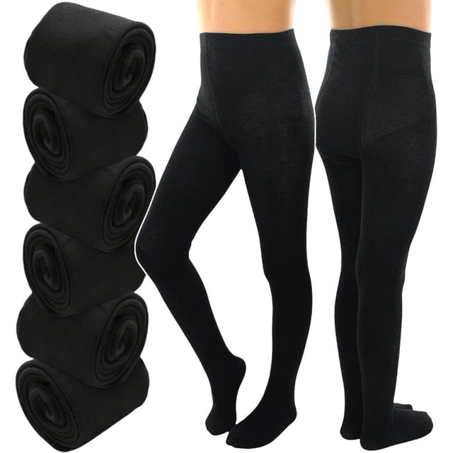 ToBeInStyle Girls' Opaque Colored Assorted Warm Winter Tights - Pack of ...
