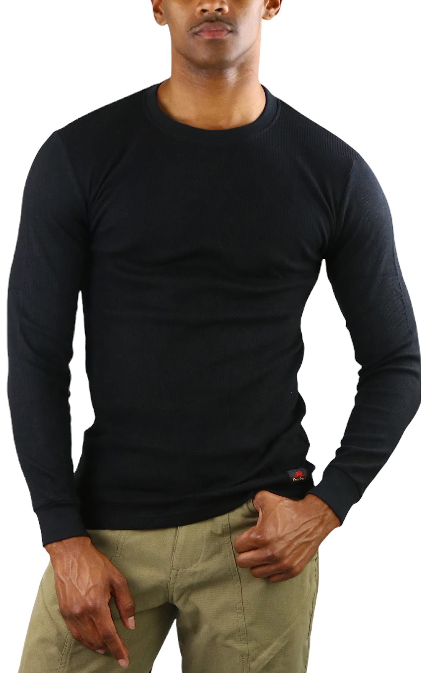 ToBeInStyle, Men's Thermal Shirt, Medium Weight, Waffle Knit - Walmart.com