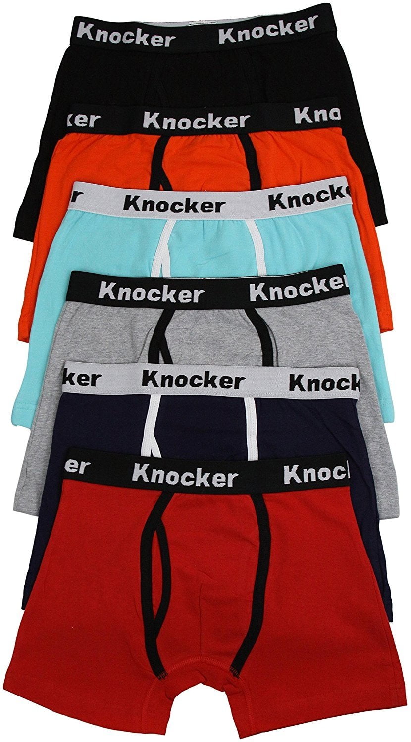 ToBeInStyle Men's Pack of 6 Cotton-Spandex Blend Boxer Briefs - Walmart.com