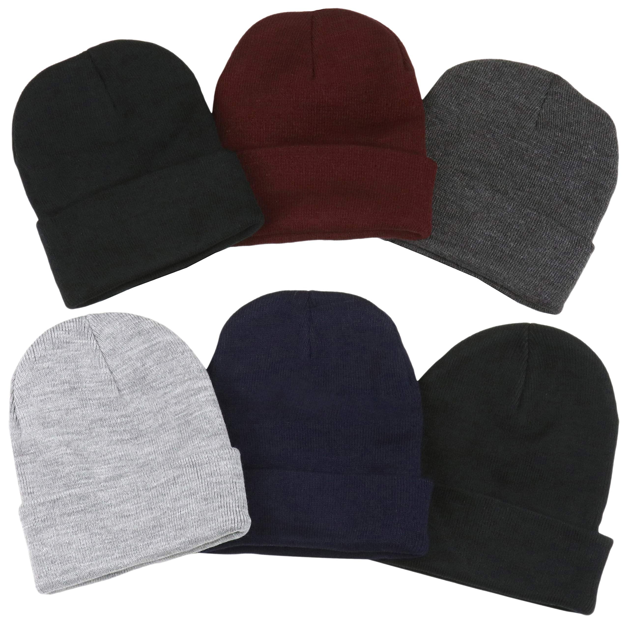 ToBeInStyle Men's Soft Stretchy Beanies - Walmart.com