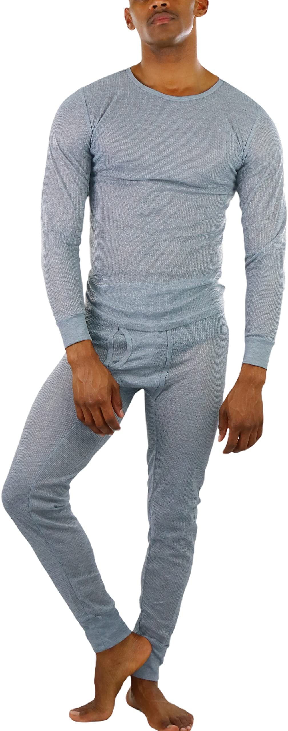 ToBeInStyle Men's Comfortable Long Underwear Pants and Tops Two-Piece ...