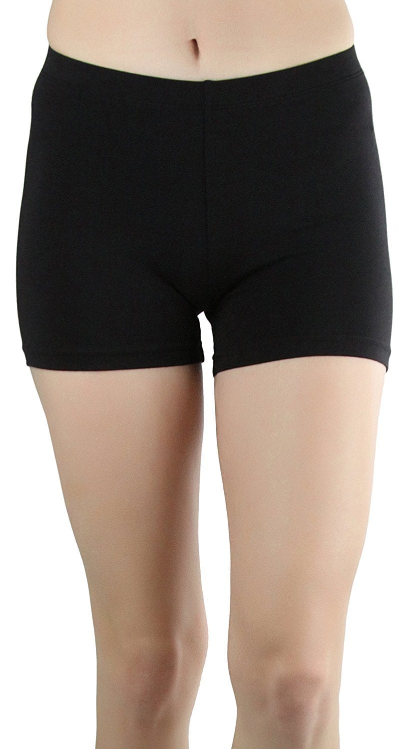 ToBeInStyle Women's Cotton-Spandex Blend 12" Outseam Shorts 3XL, Black ...